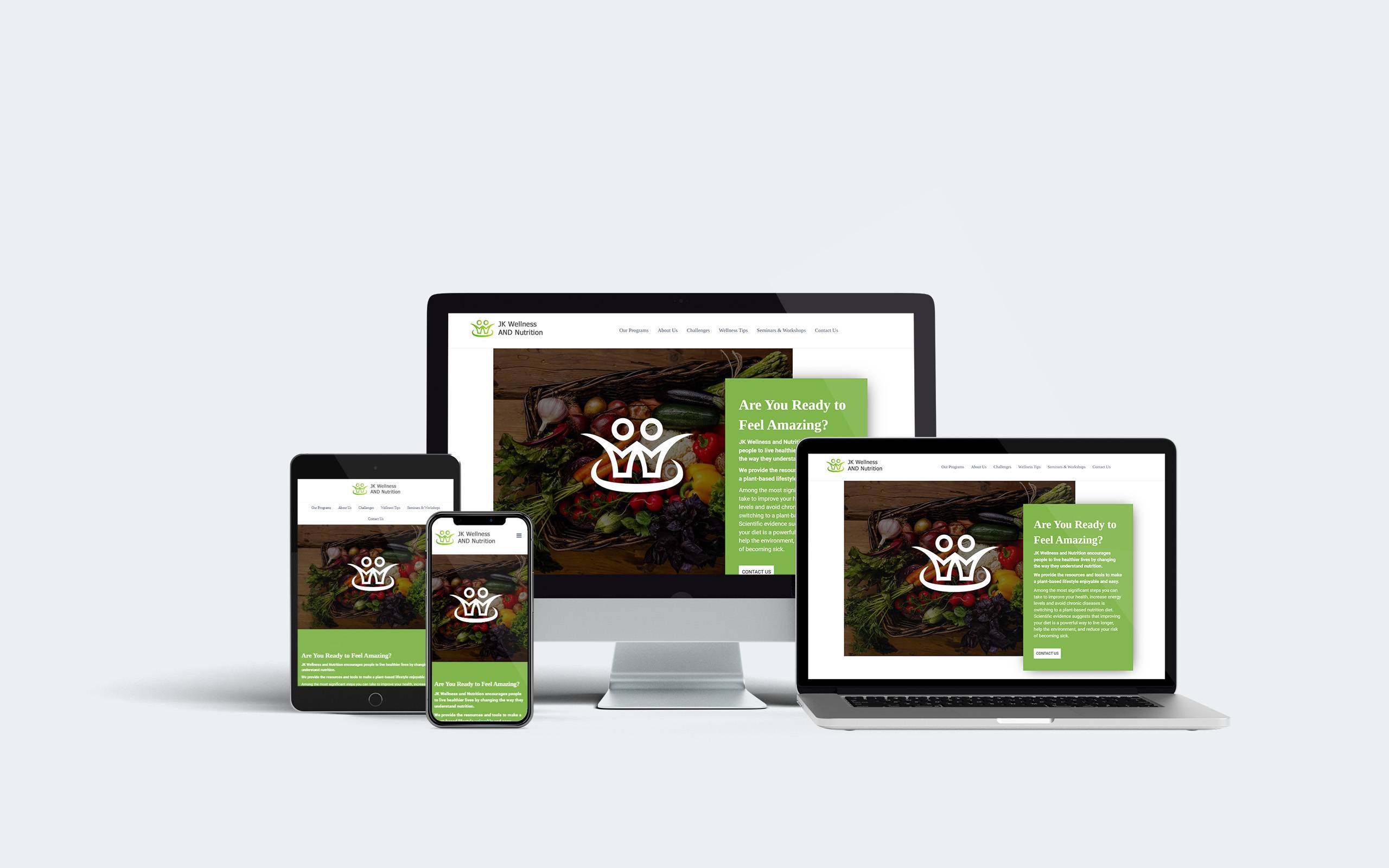 JK Wellness and Nutrition | Website Project - Marketing Leap