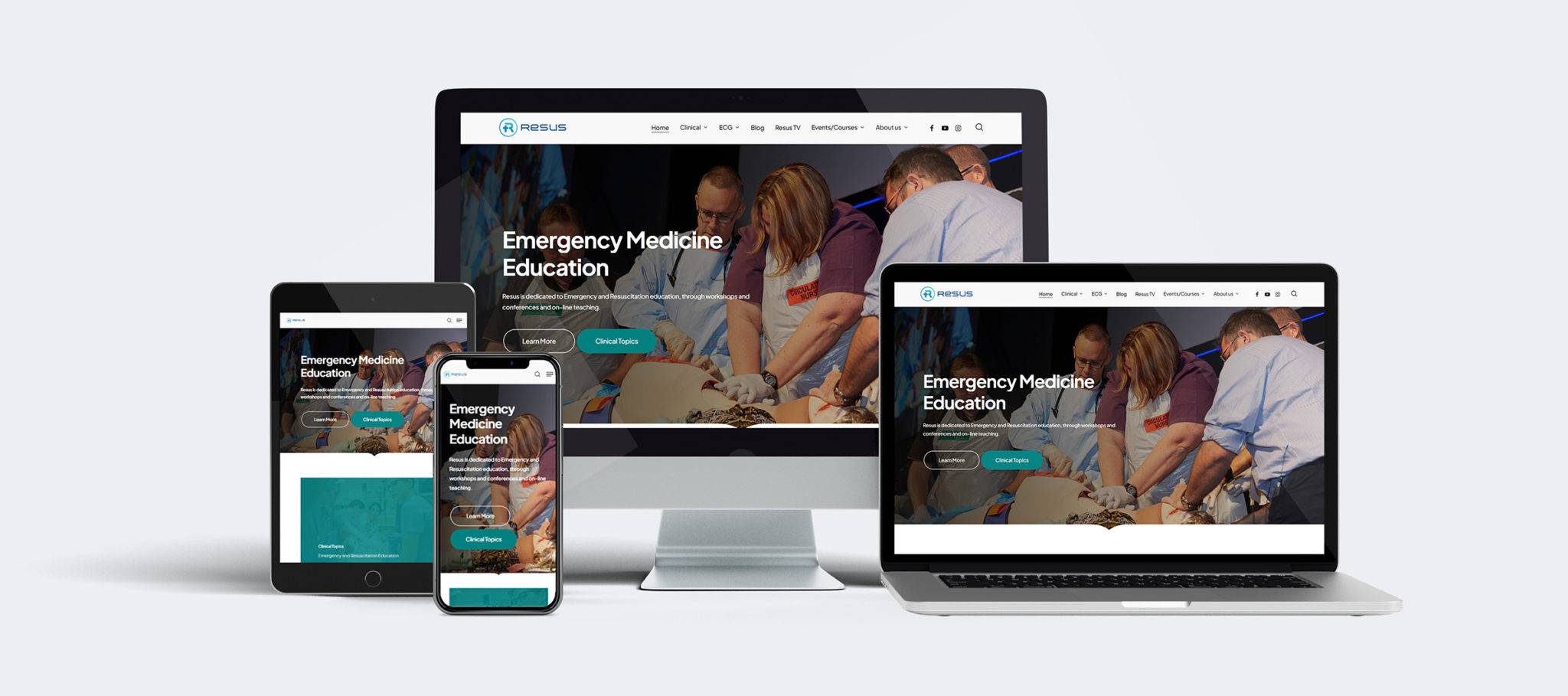 RESUS | Website Project - Marketing Leap